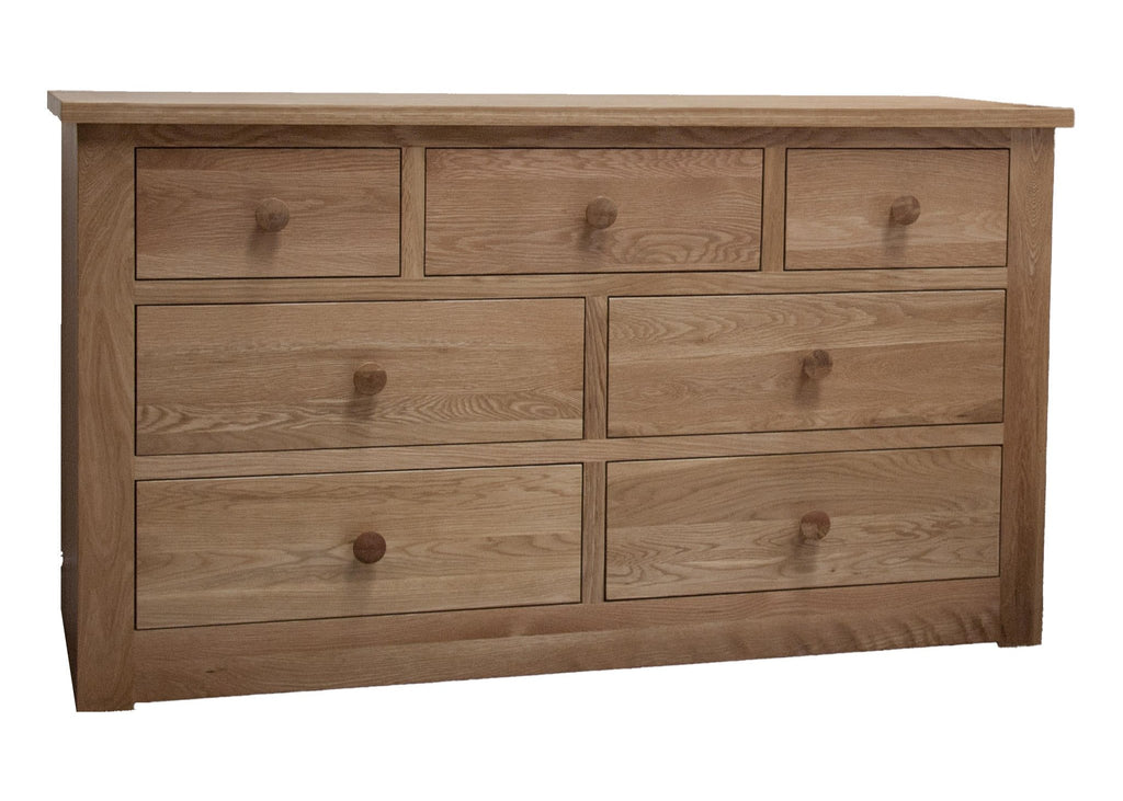 Torino 7 Drawers Chest, Oak Wood – Furniture by Jackson