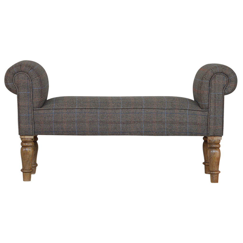 Lia Bench, Mixed Tweed – Furniture by Jackson